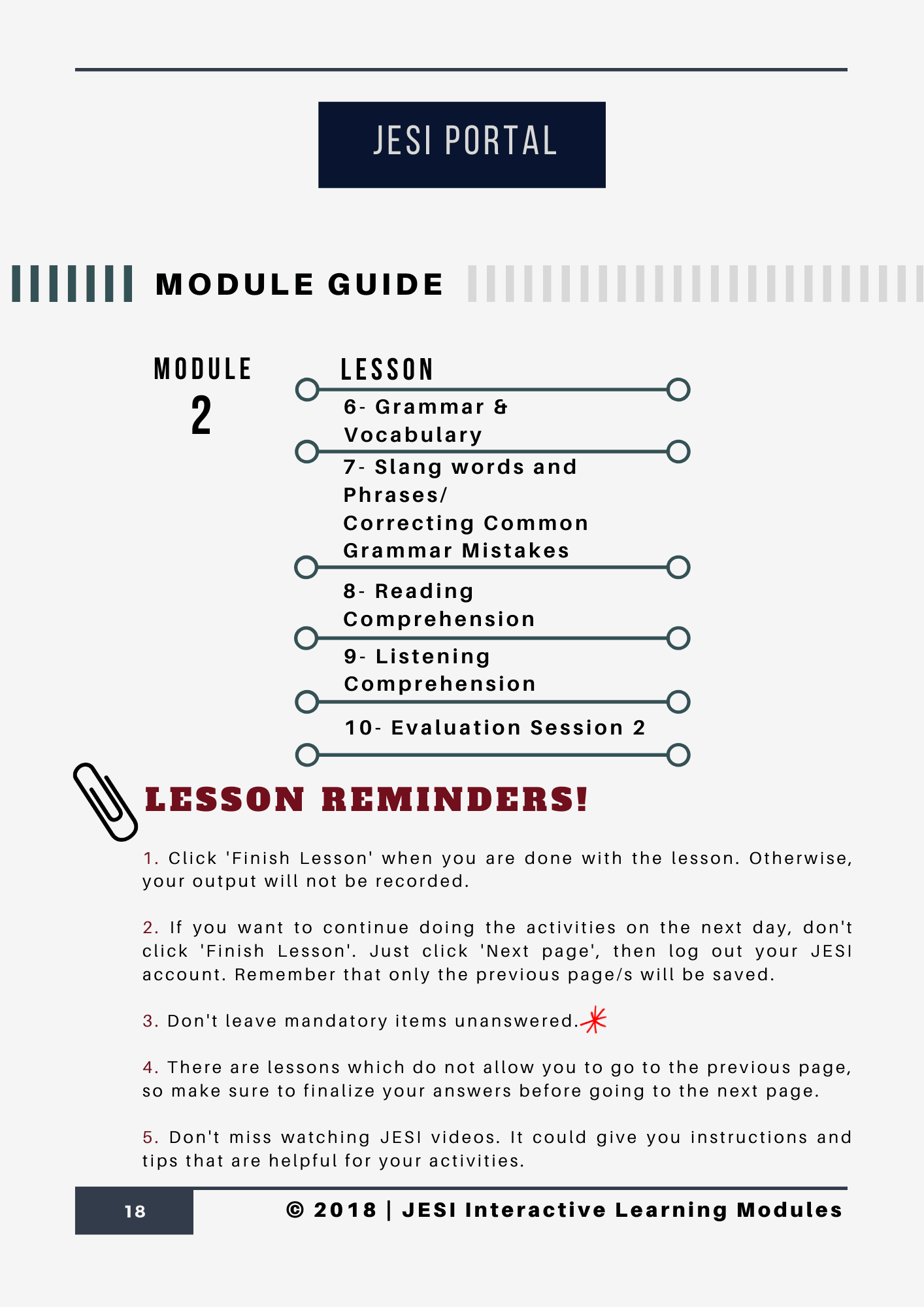 Student | JESI Interactive Learning Modules